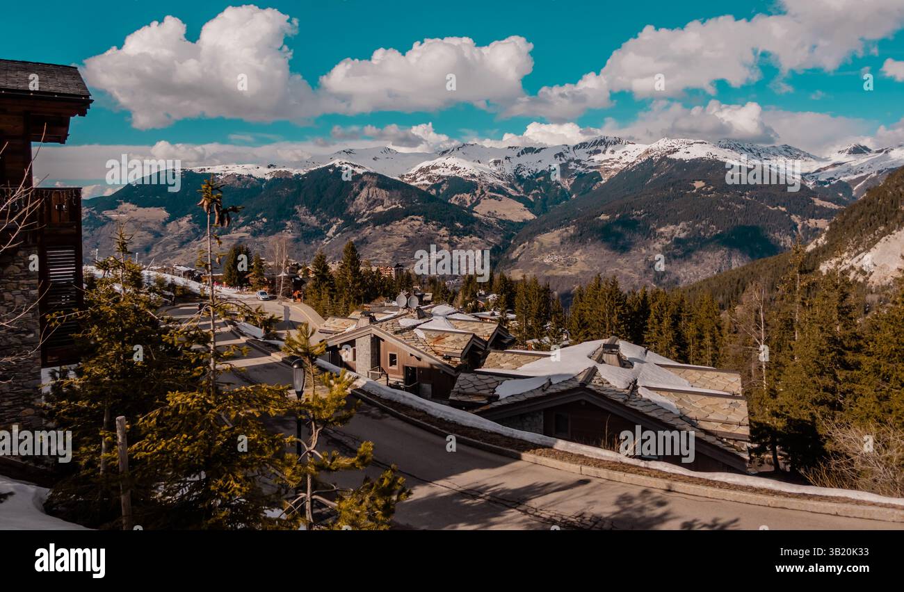 Beautiful alpine landscapes in courchevel hi-res stock photography and ...