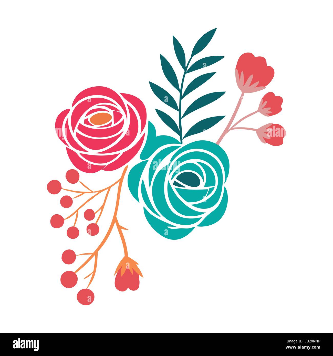 Flower arrangement garden Stock Vector Images - Alamy