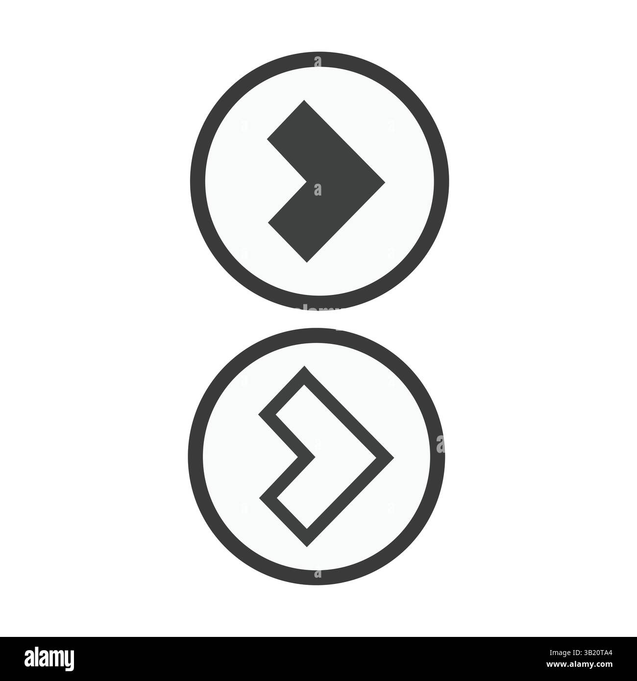 Arrow Icons Set Collection Direction Symbols Vector Graphics Illustrations Stock Vector Image