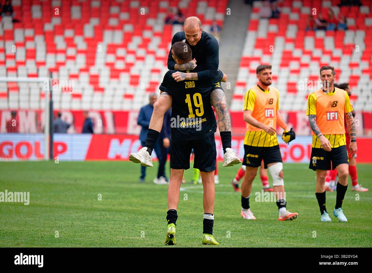 Giovanni Zaro of Modena FC 1912 and Antonio Palumbo of Modena FC 1912 ...