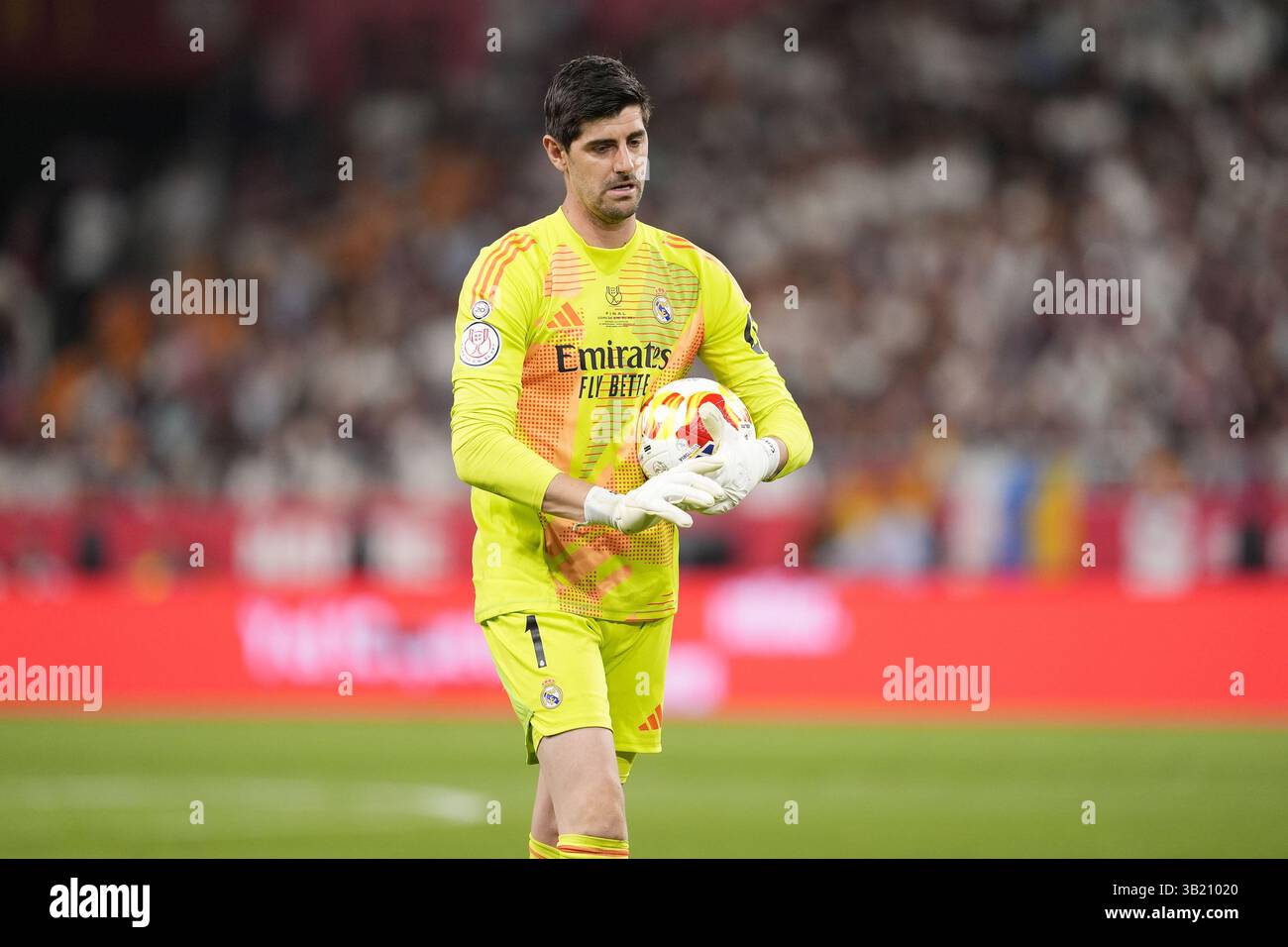 Thibaut Courtois of Real Madrid during the Spanish Cup, Copa del Rey ...