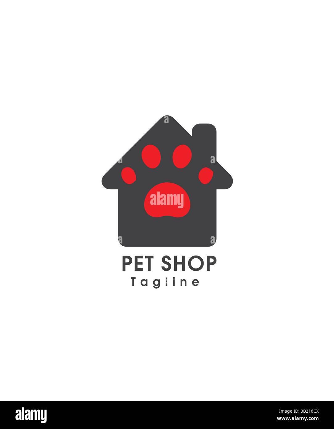 pet shop logo design, pet house logo design, animal shop logo Stock ...