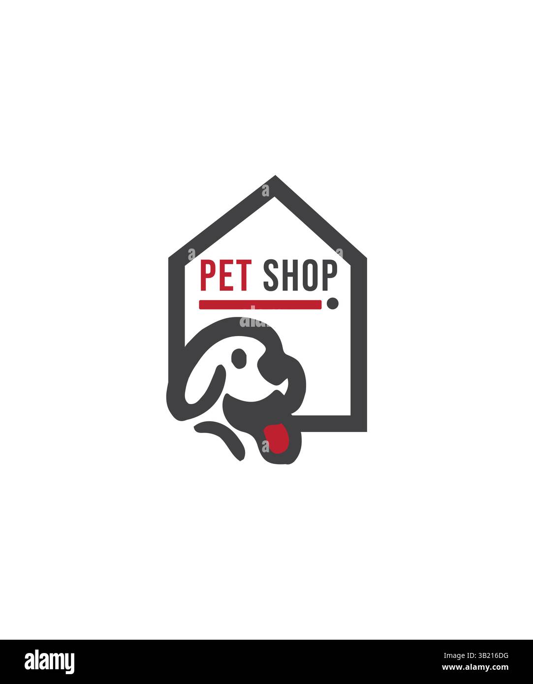 pet shop logo design, pet house logo design, animal shop logo Stock ...