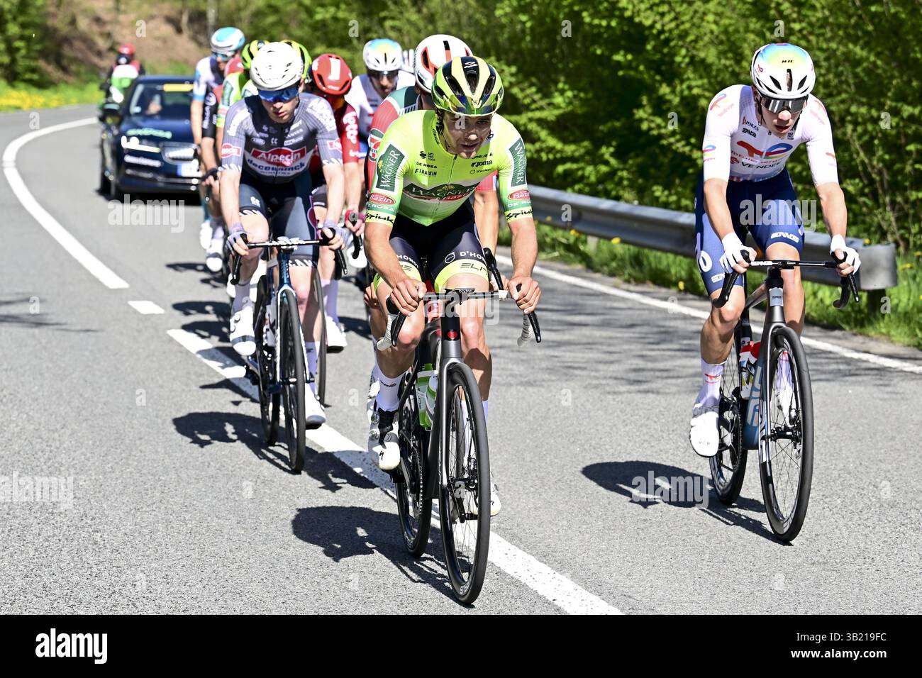Belgian Johan Meens of Wagner Bazin WB pictured in action during the ...