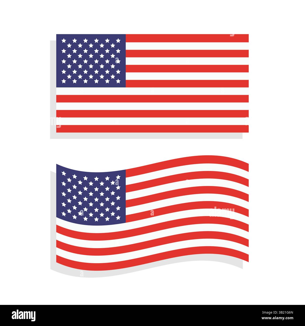 American Flags Vector Stock Vector Image & Art - Alamy