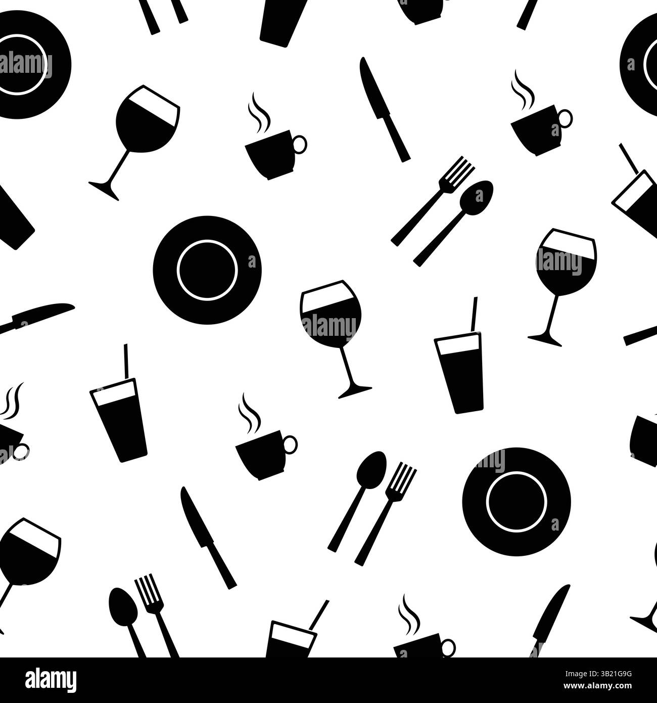 Dinner setting Stock Vector Images - Alamy