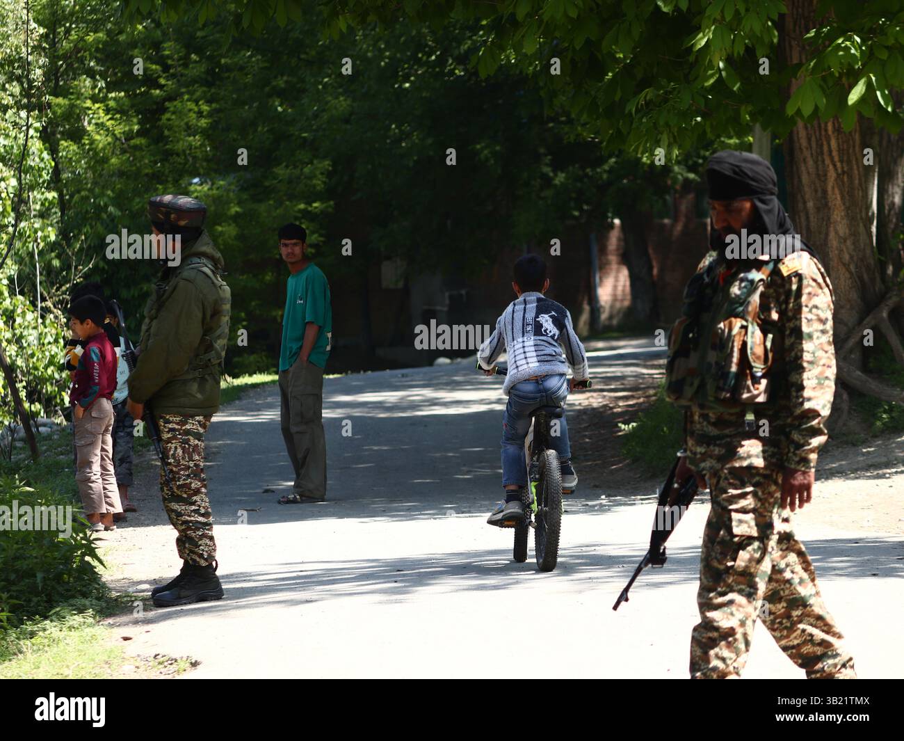 April 26, 2025, Srinagar, Jammu And Kashmir, India: Security personal ...