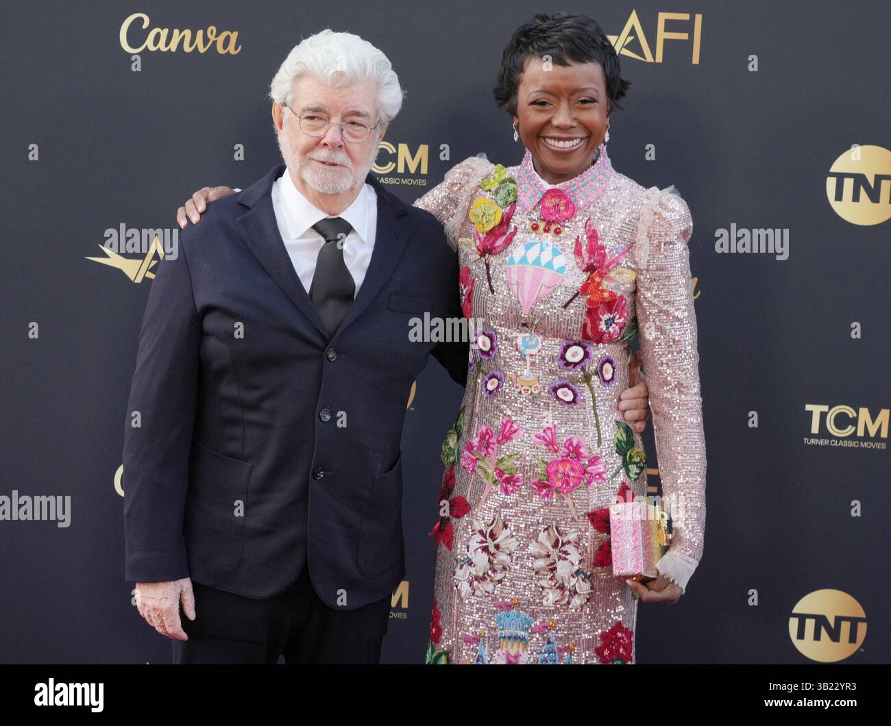 Los Angeles, USA. 26th Apr, 2025. (L-R) George Lucas and Mellody Lucas ...