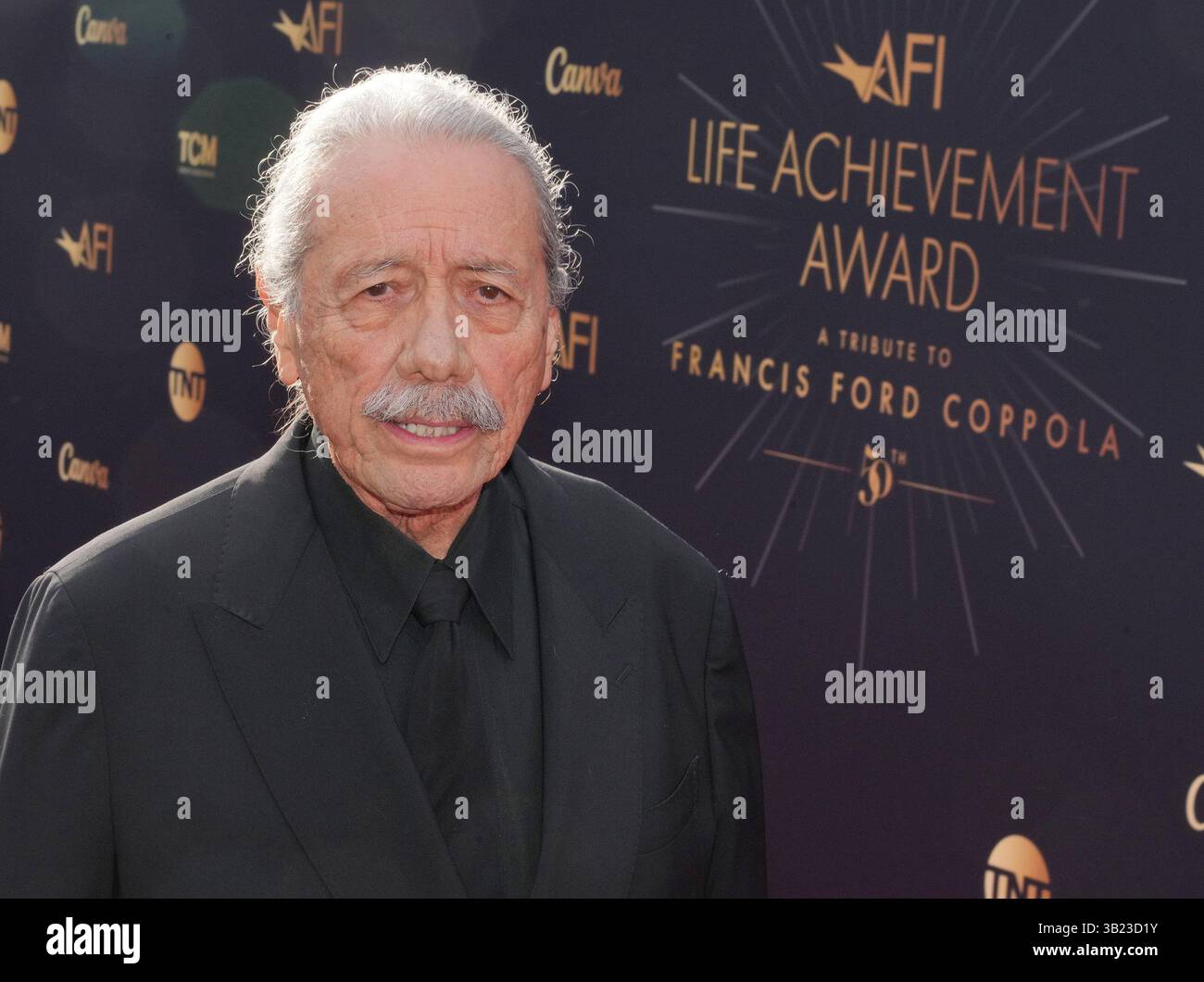 Los Angeles, USA. 26th Apr, 2025. Edward James Olmos arrives at the ...