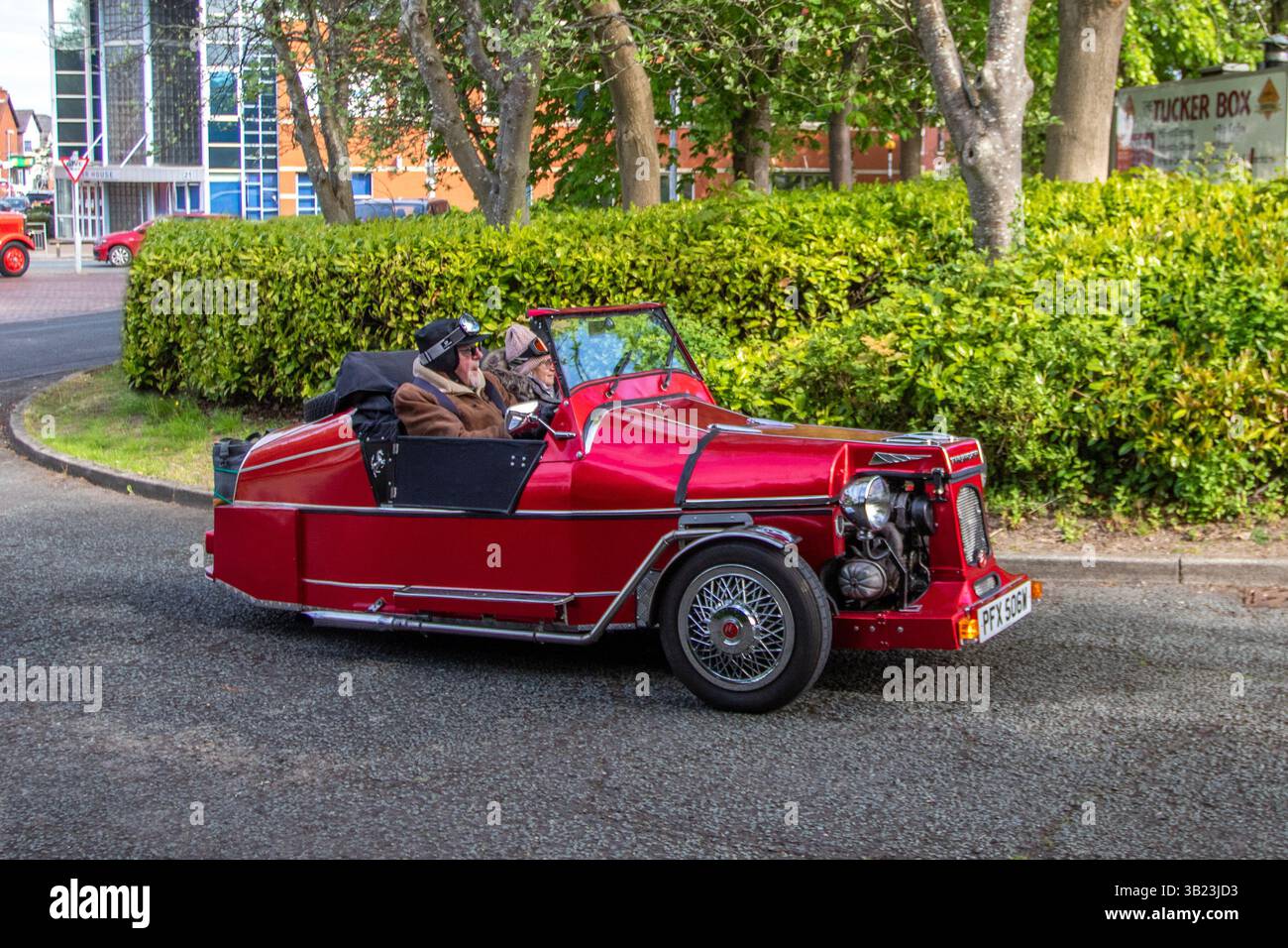 1981 80s eighties Red Custom Citroën 2 CV6, 602cc three-wheeled trike ...