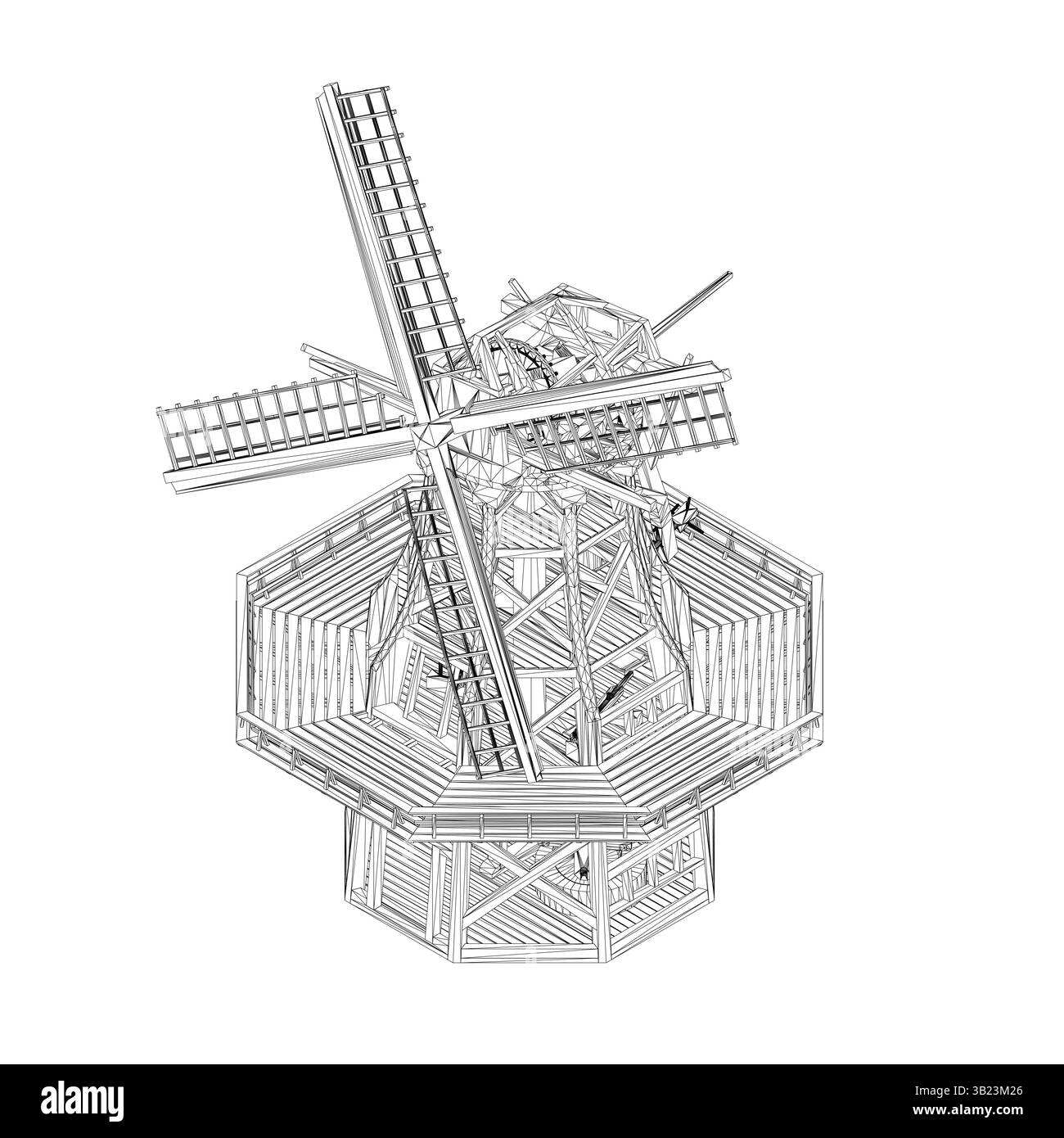 Traditional small farm in Stock Vector Images - Alamy