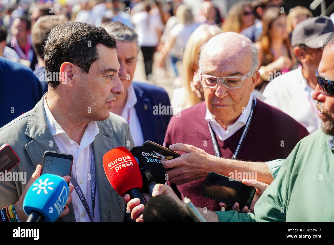 The president of the Junta de Andalucía, Juanma Moreno attends the ...