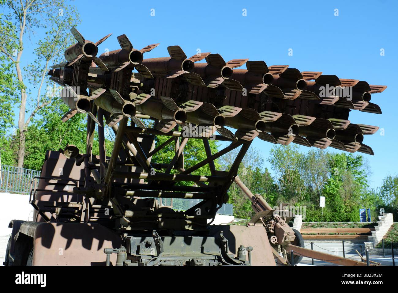 Stalin's organ, lorry mounted rocket launcher - Soviet era weaponry on ...