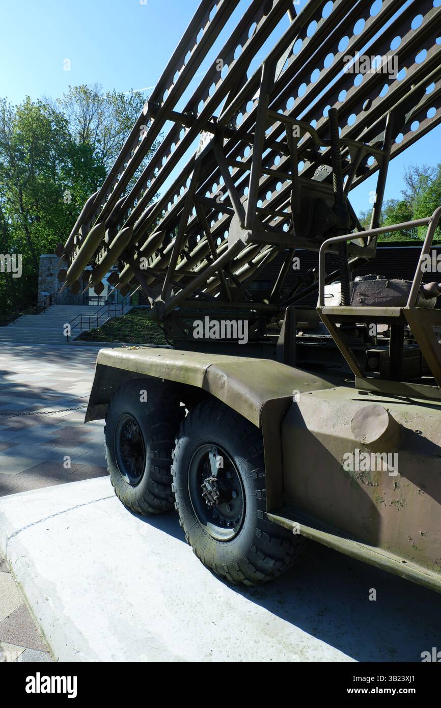 Stalin's organ, lorry mounted rocket launcher - Soviet era weaponry on ...