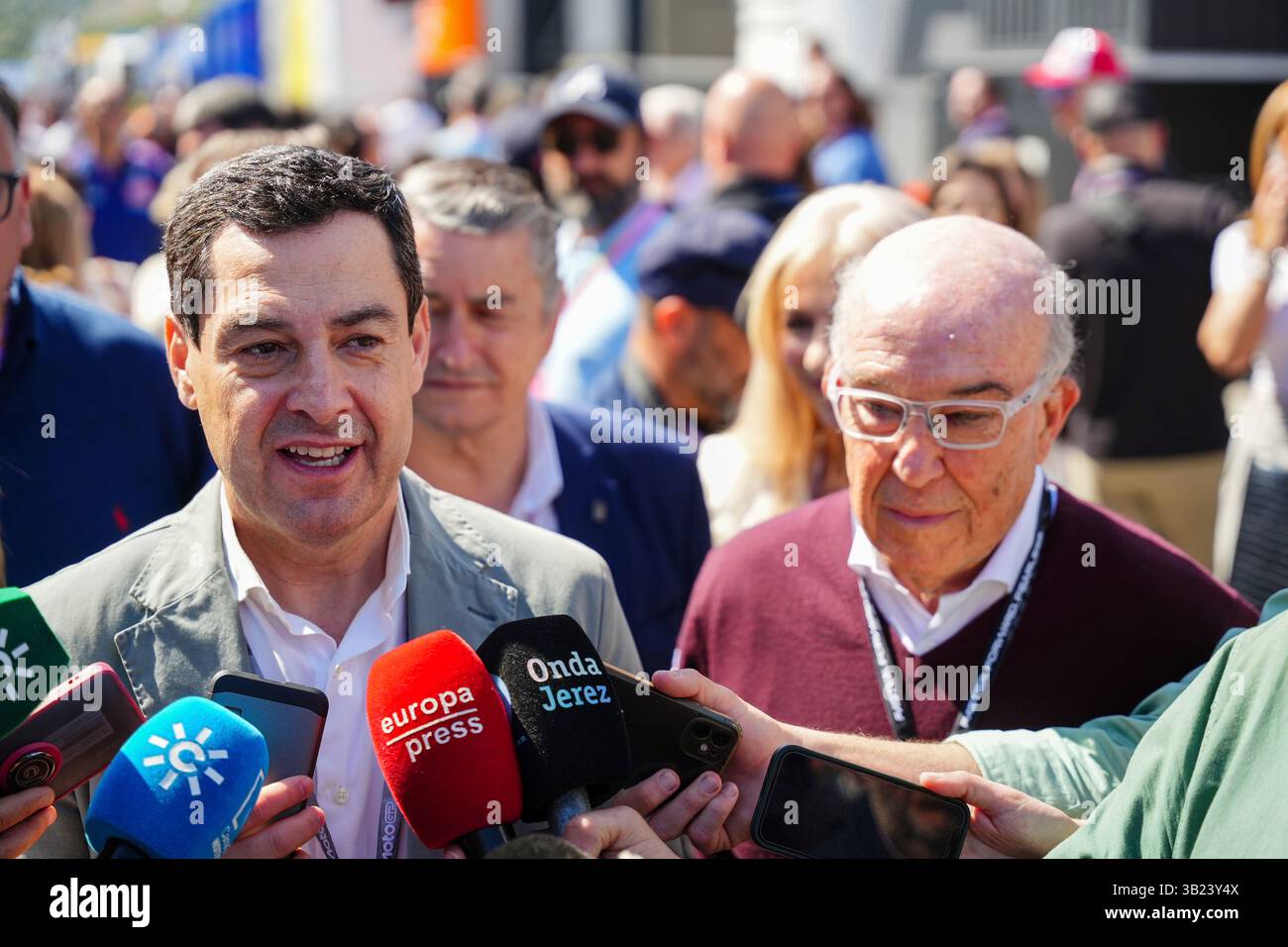 The president of the Junta de Andalucía, Juanma Moreno attends the ...