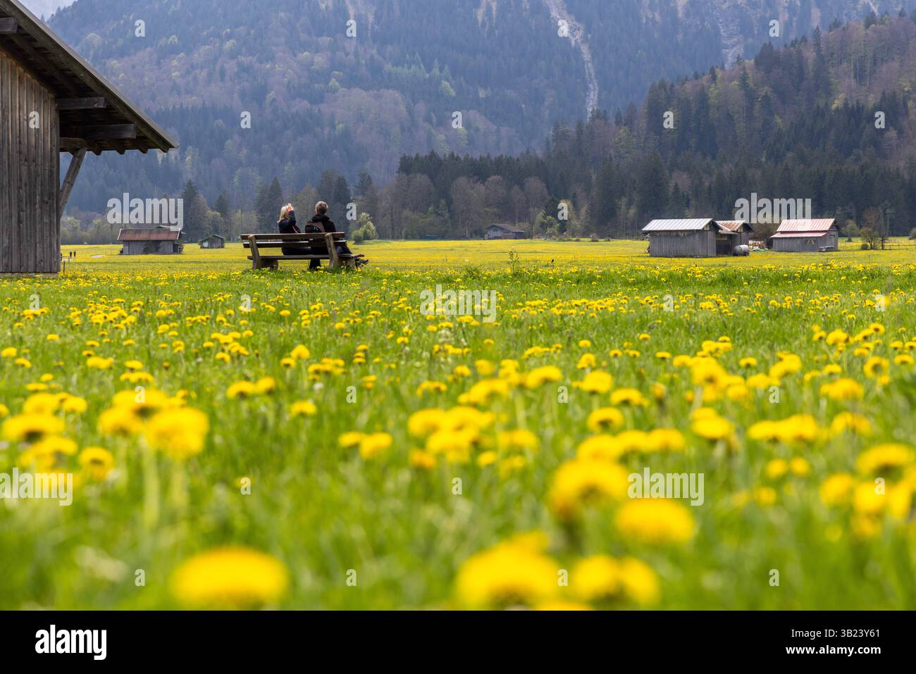 Sonne und Wolken in den Alpen Sonne und Wolken wechseln sich am Himmel ...