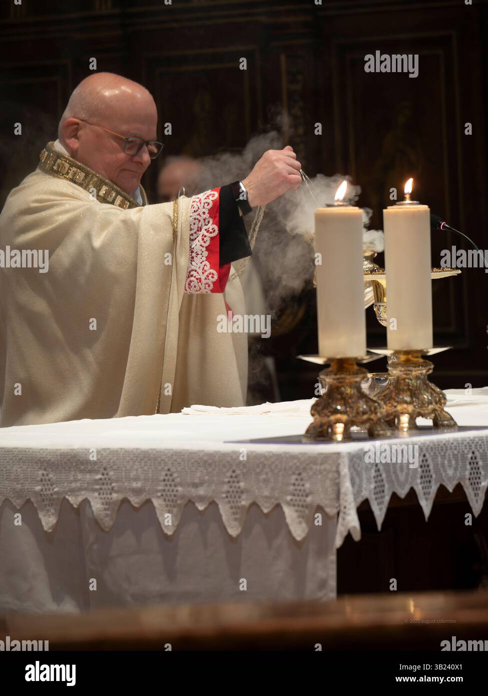 Cremona, Italy - April 20th 2025 San Pietro al Po Easter Mass - Solemn ...