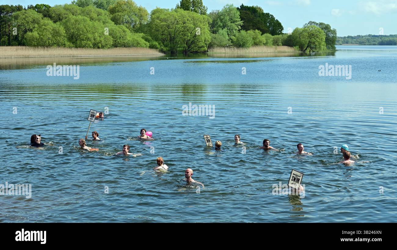 Chew Valley, UK. 27th Apr, 2025. Right to Swim Credit: Robert Timoney ...