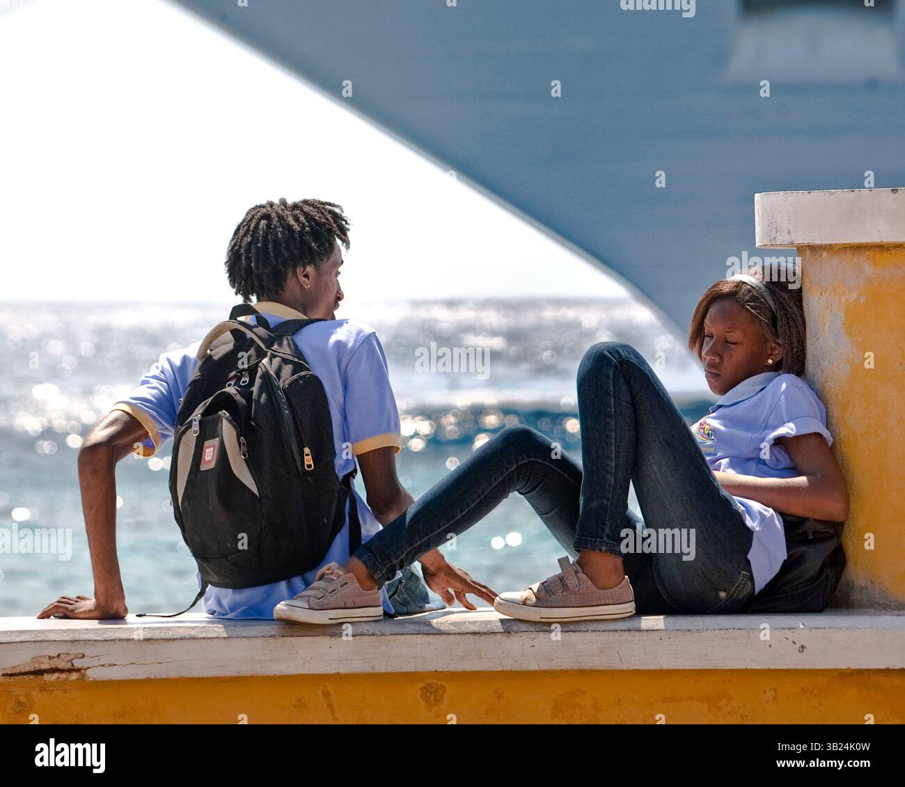 Jan 28, 2010 - Willemstad, Curacao, Netherlands Antilles - A young ...
