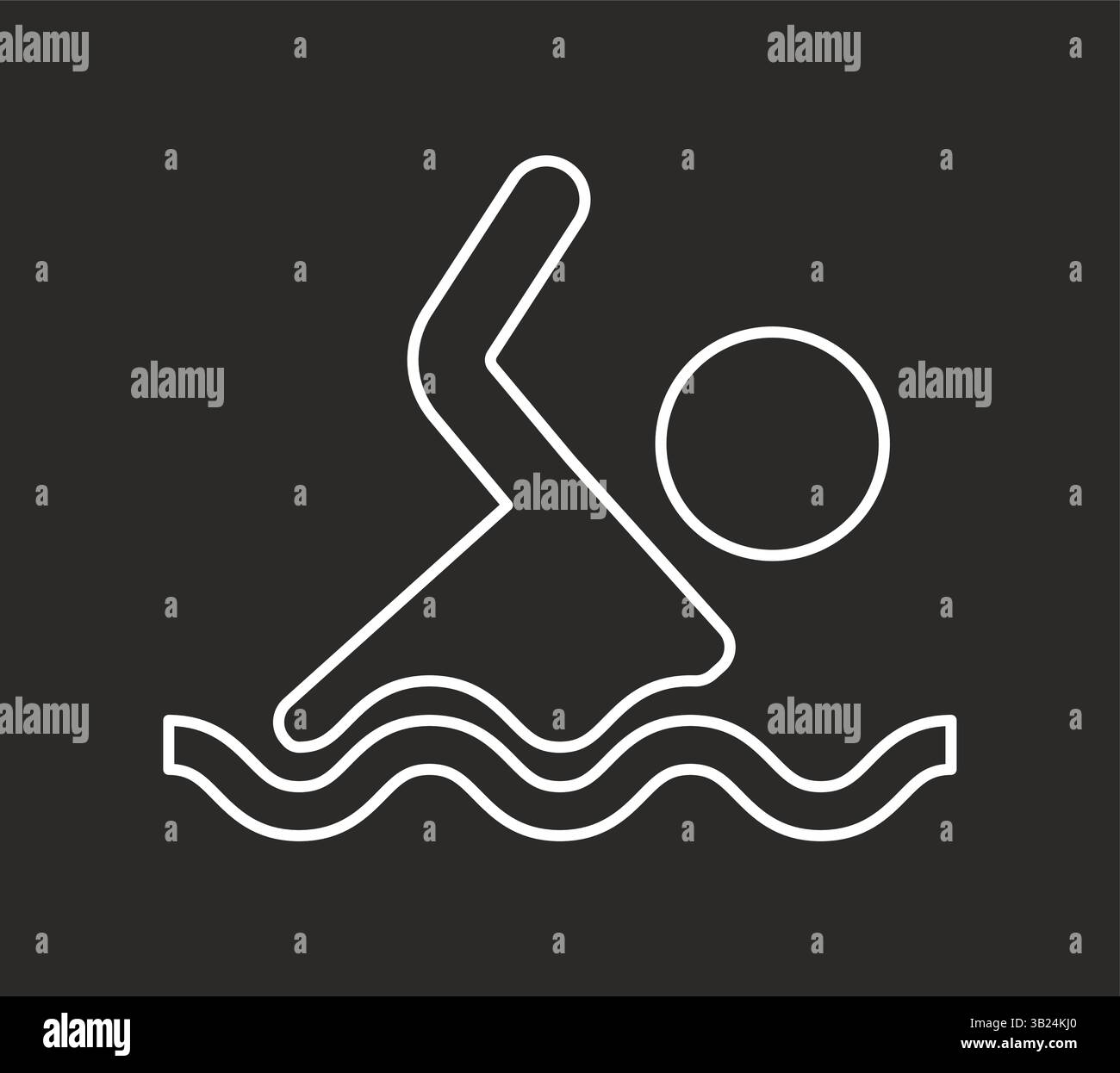 Swimmer sign icons lifeguard safety swimming vector image Stock Vector ...