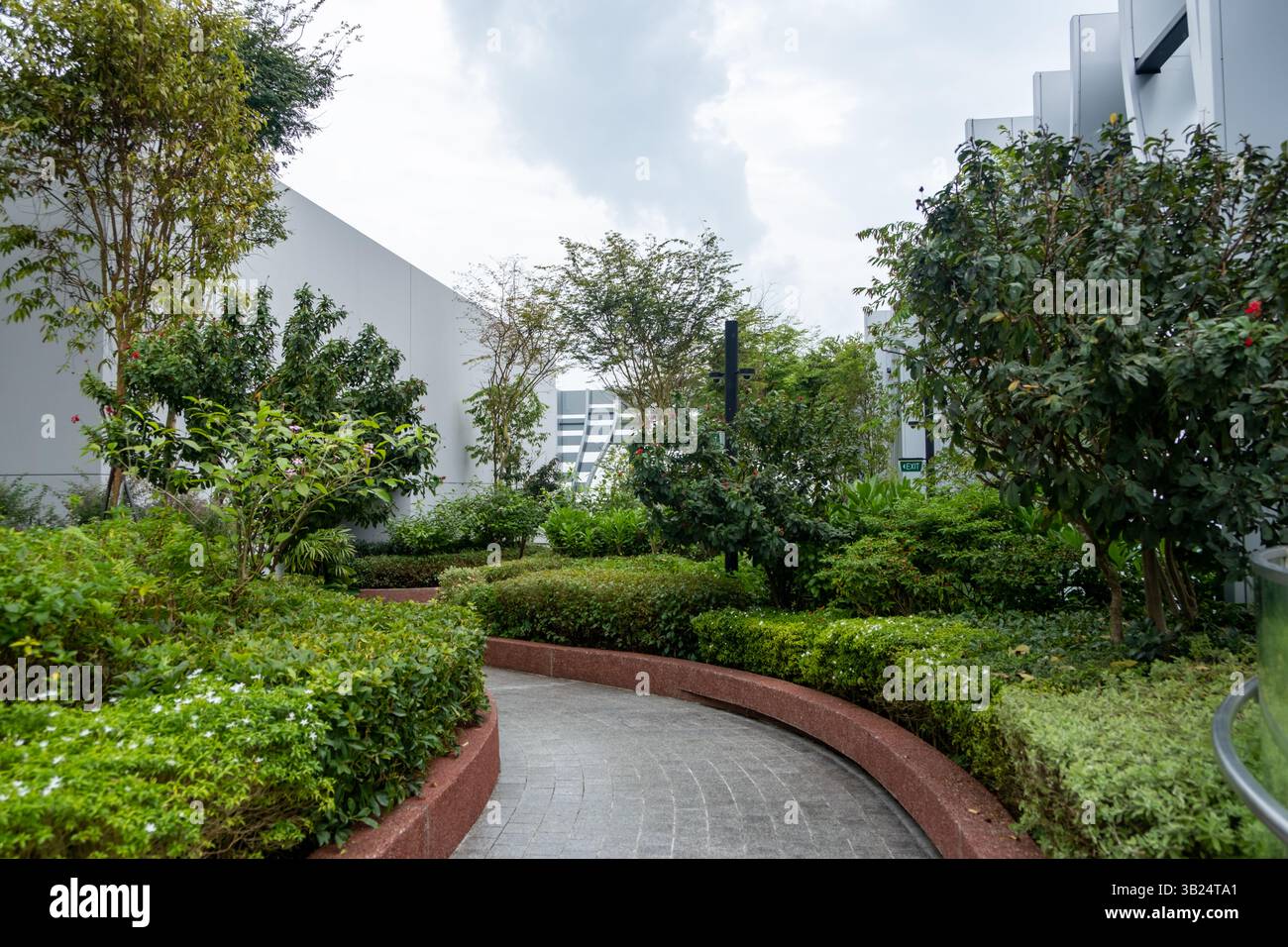 Singapore - 8 March 2024: View of Sky Garden at CapitaSpring Building ...