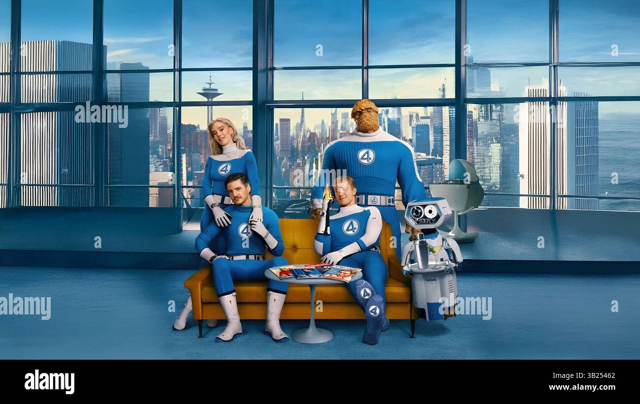 EBON MOSS-BACHRACH, PEDRO PASCAL, VANESSA KIRBY and JOSEPH QUINN in FANTASTIC FOUR, THE: FIRST ...