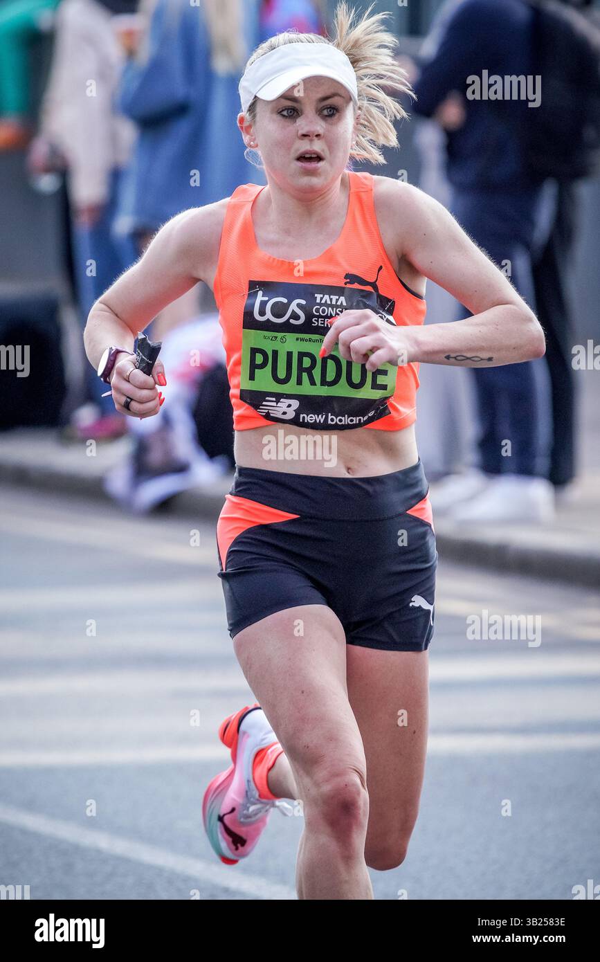 London, UK. 27th April, 2025. Charlotte Purdue, British long-distance ...
