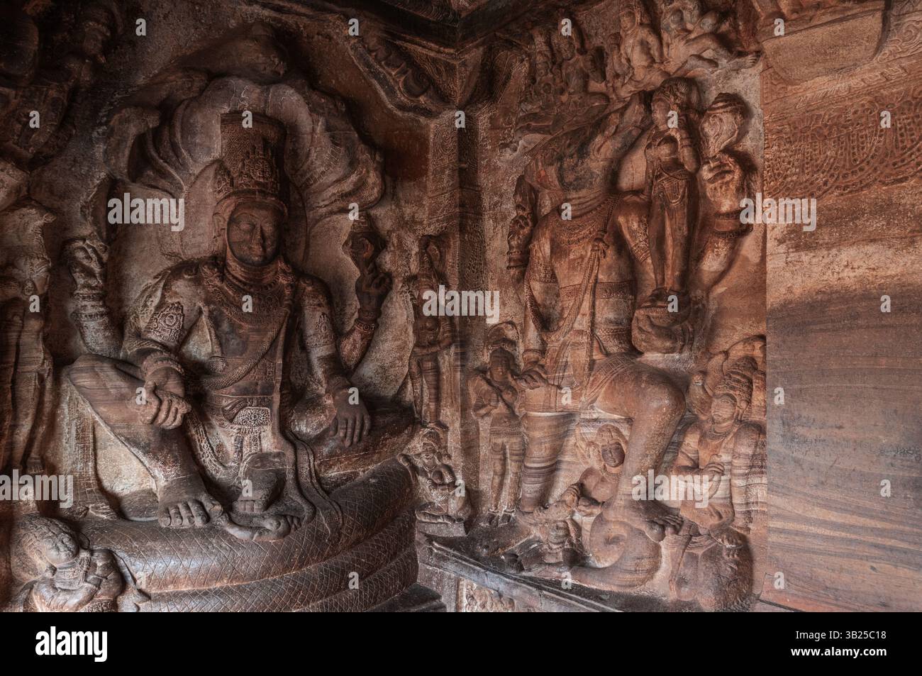 The Badami cave temples are a complex of four Hindu, Jain and, it is believed, Buddhist cave ...