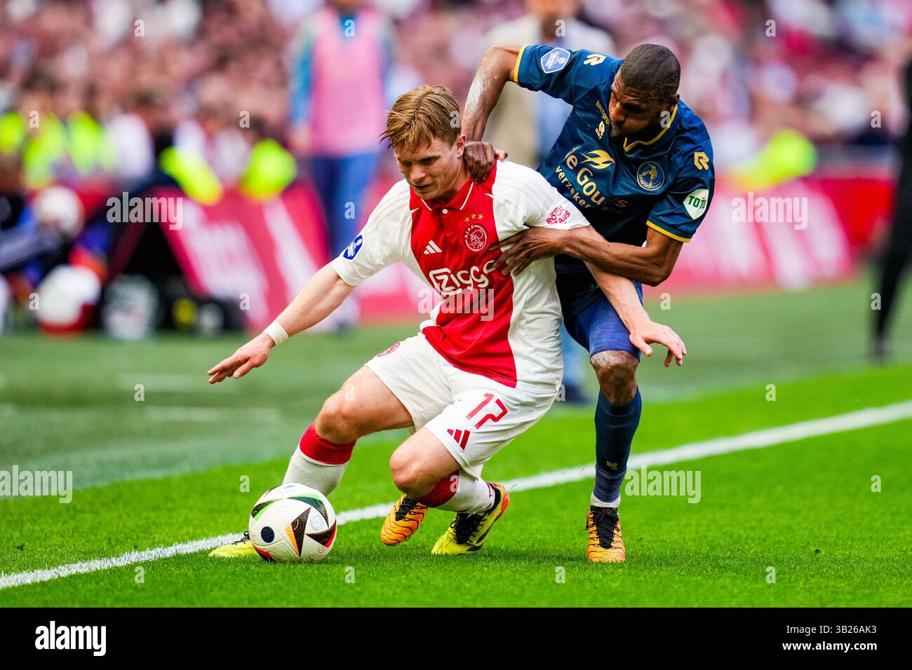 Amsterdam - Oliver Edvardsen of Ajax, Said Bakari of Sparta Rotterdam ...