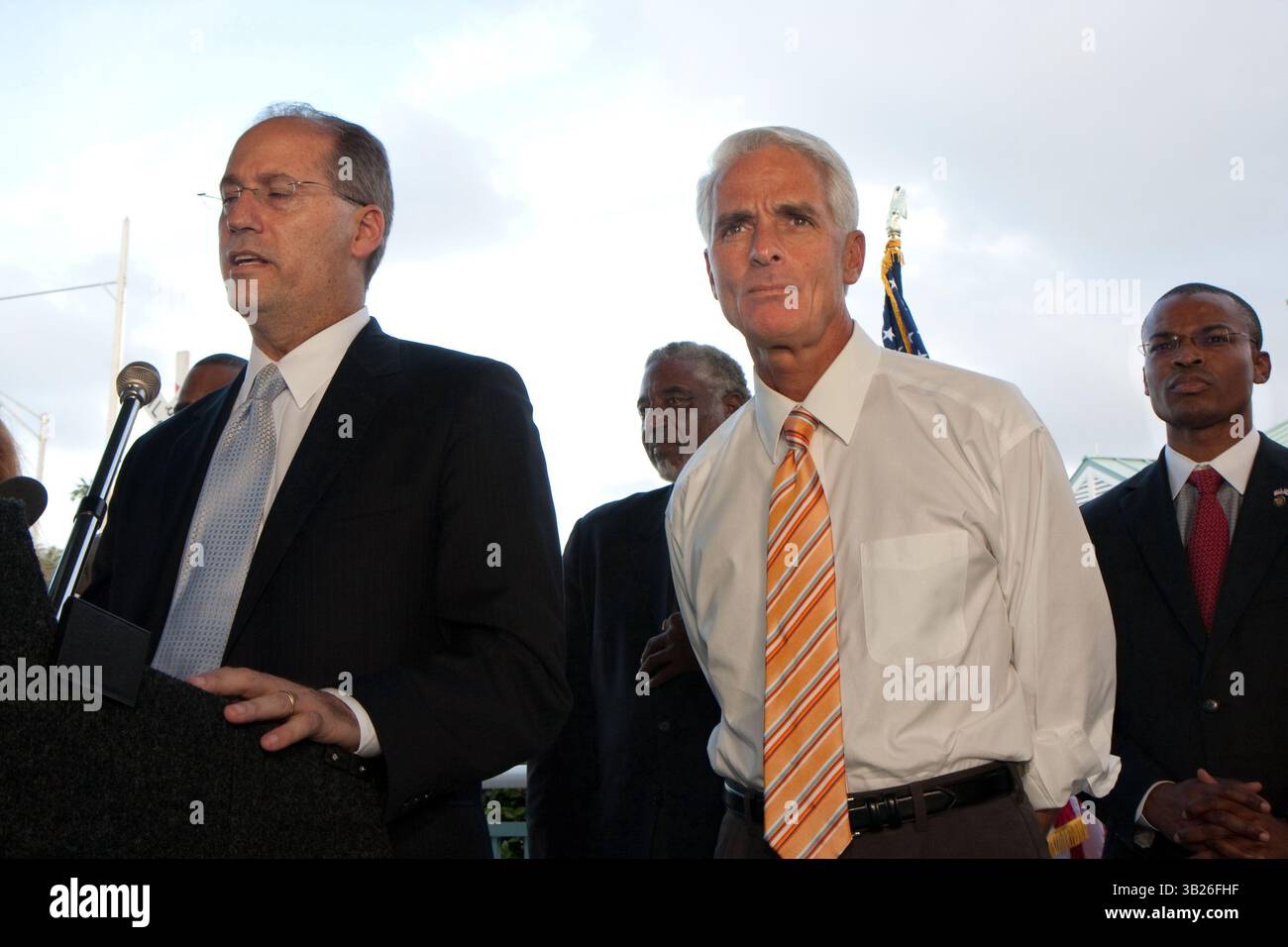 Dec 16, 2009 - Dania Beach, Florida, USA - Governor CHARLIE CRIST signs ...