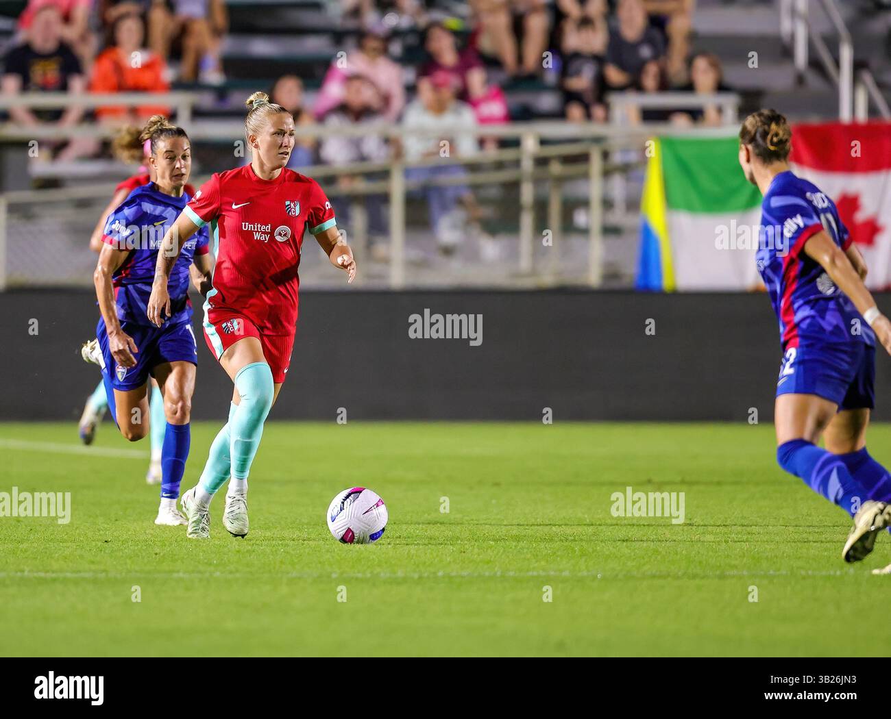 April 26, 2025, Cary, North Carolina, USA: KC Current defender HAILIE ...