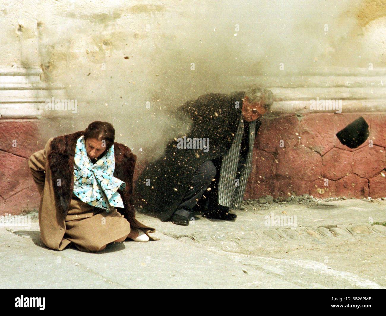 Military squad with tourists hi-res stock photography and images - Alamy