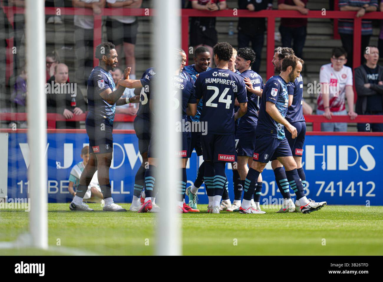 Rotherham United celebrate goal during the Sky Bet League 1 match ...