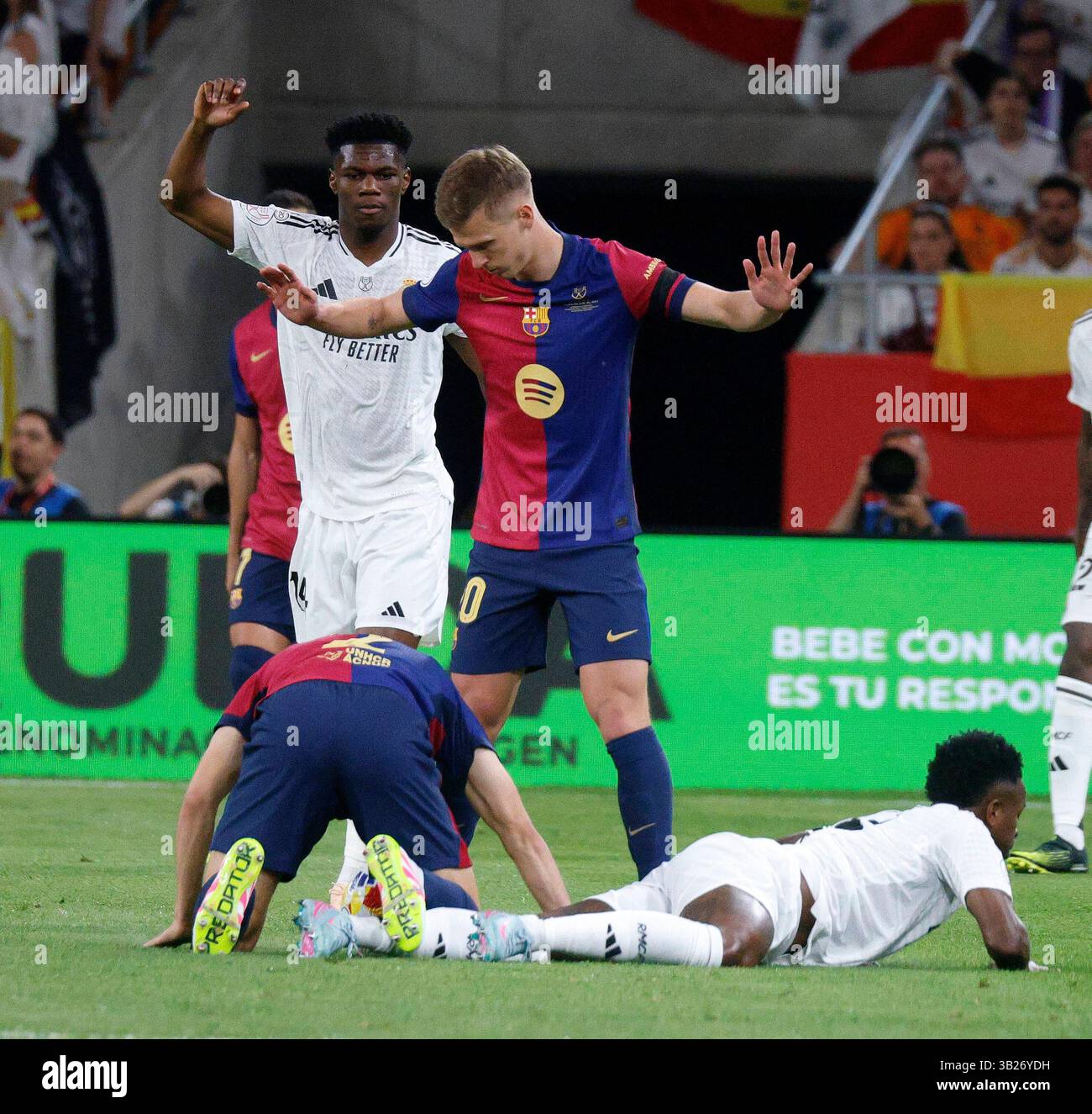 Spanish King Cup (Copa del Rey) final soccer match FC Barcelona vs Real ...