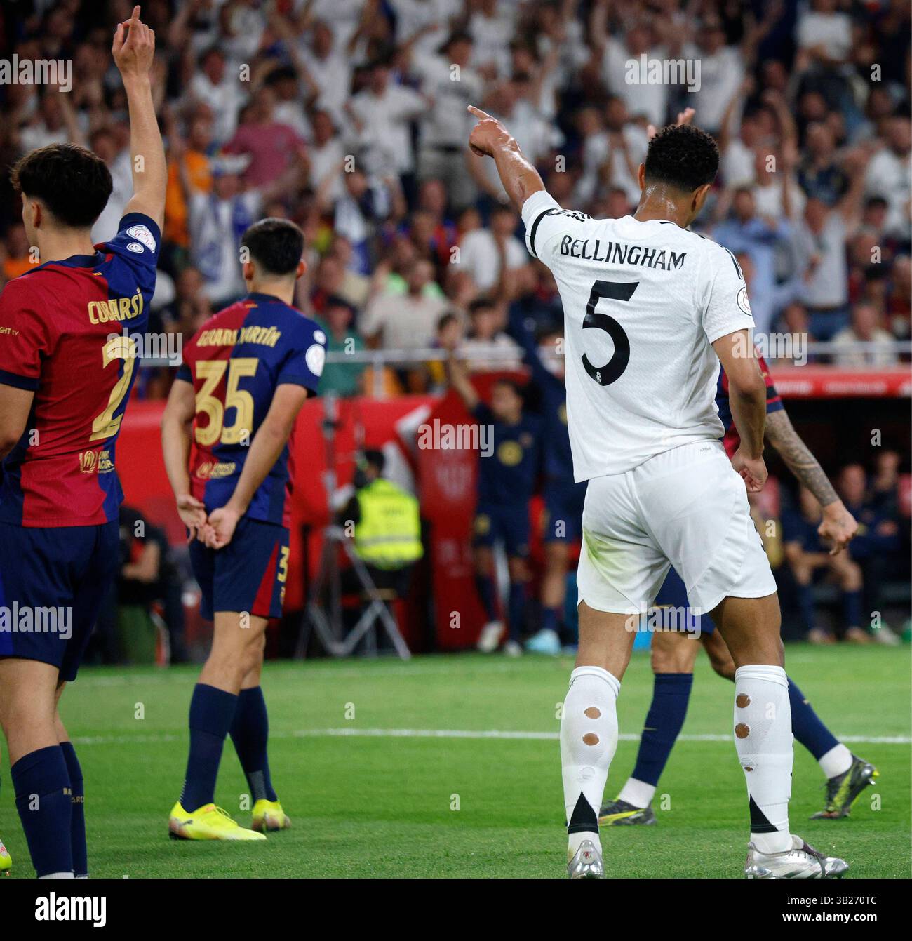 Spanish King Cup (Copa del Rey) final soccer match FC Barcelona vs Real ...