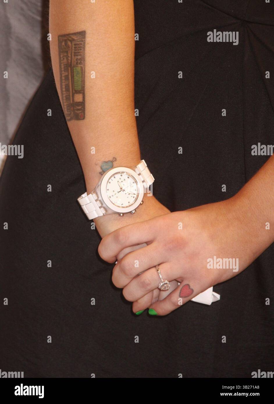 Nov 12, 2009 - New York, New York, USA - A detail of the watch and ...