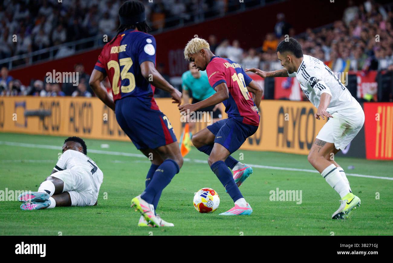 Spanish King Cup (Copa del Rey) final soccer match FC Barcelona vs Real ...
