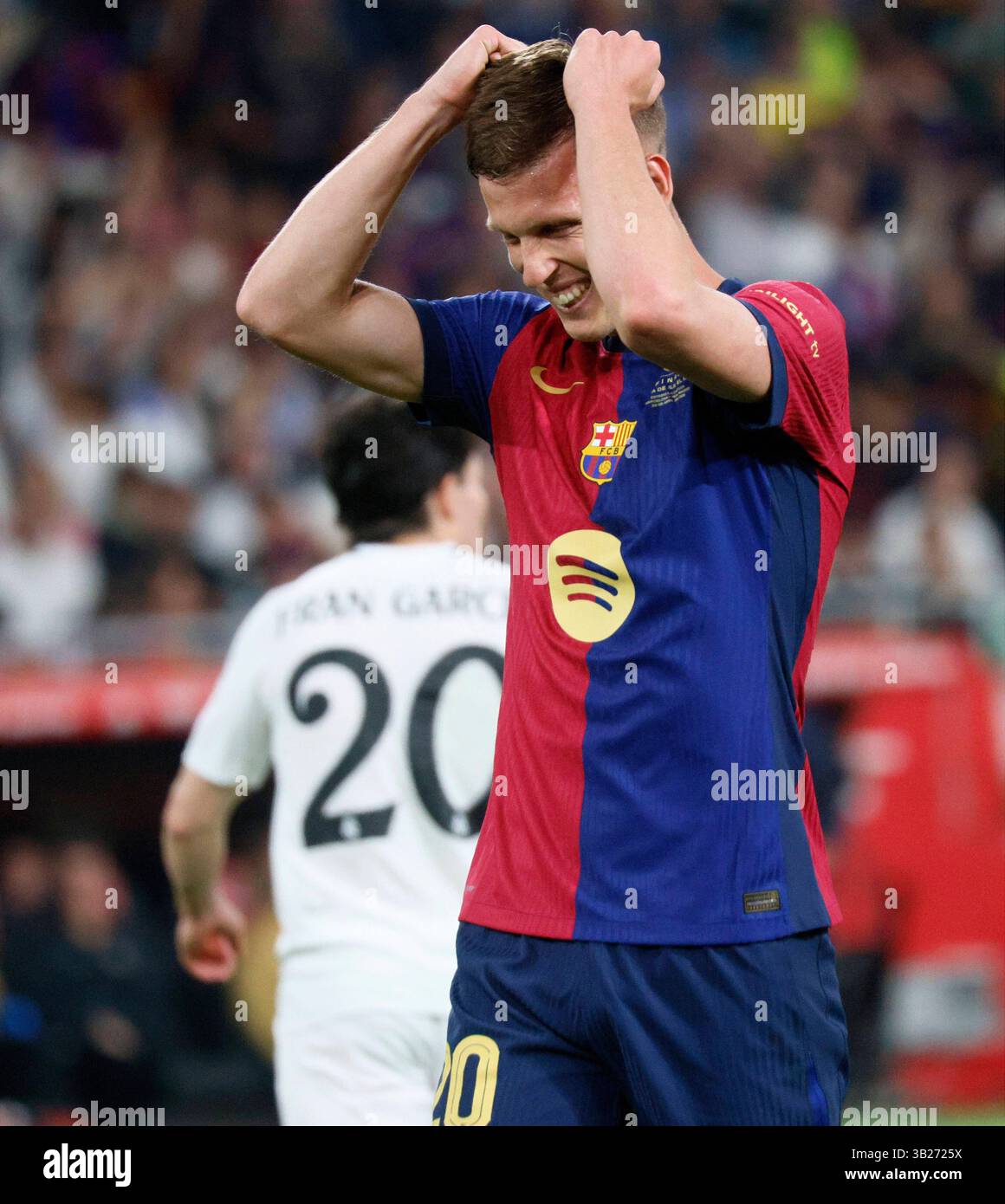 Spanish King Cup (Copa del Rey) final soccer match FC Barcelona vs Real ...