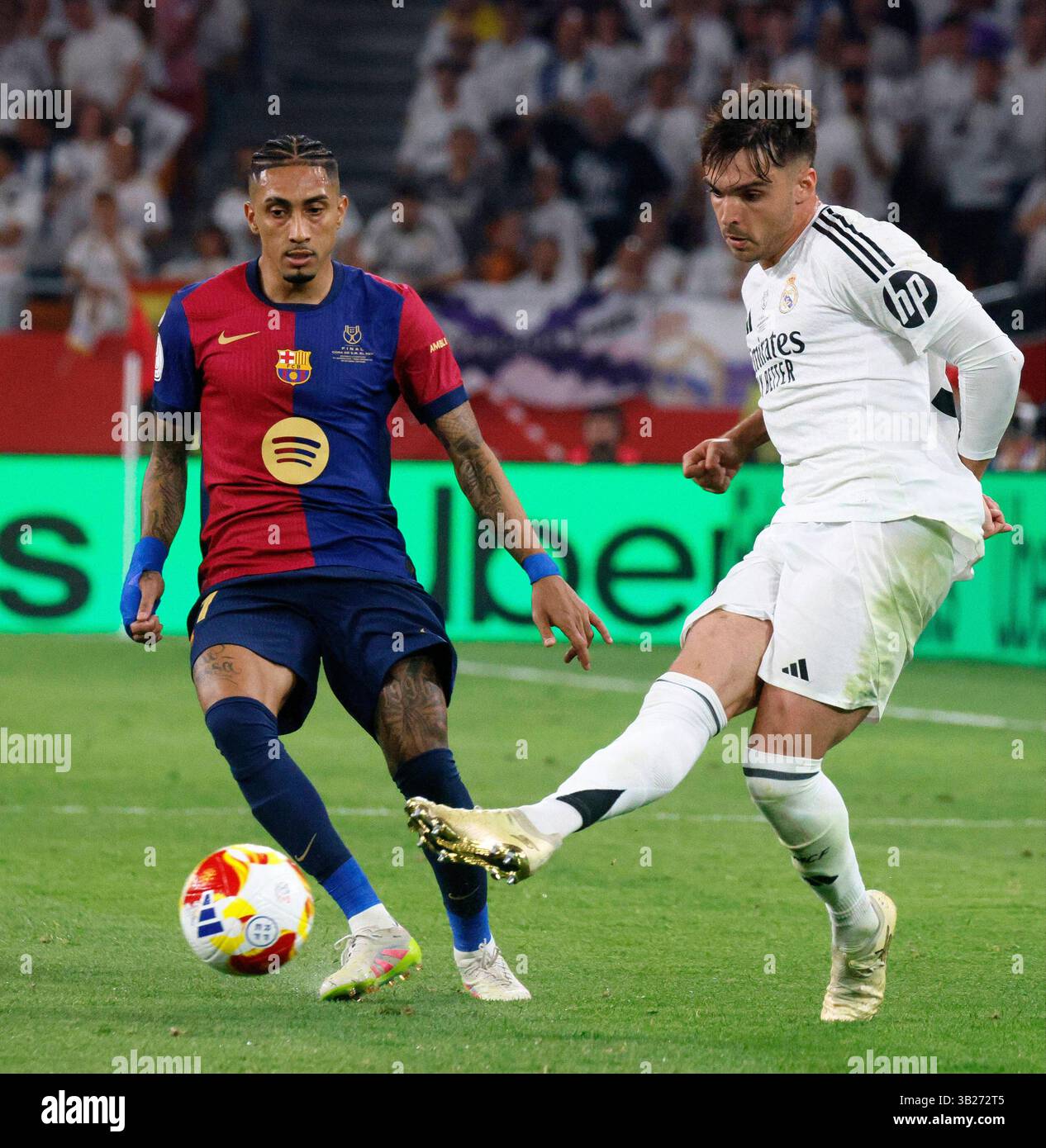 Spanish King Cup (Copa del Rey) final soccer match FC Barcelona vs Real ...
