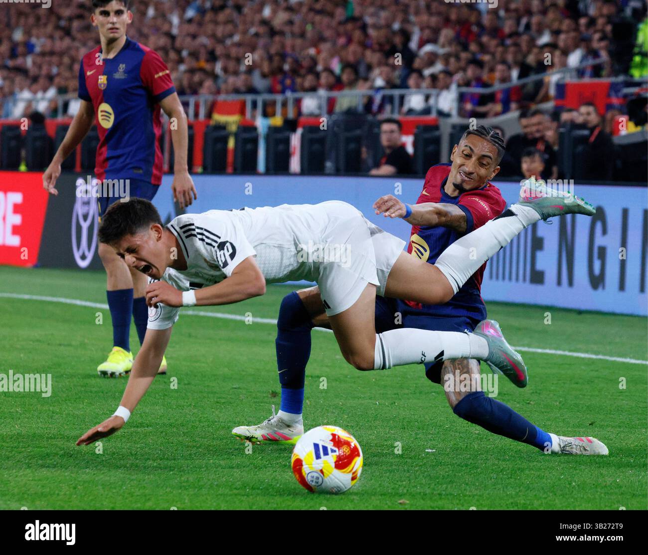 Spanish King Cup (Copa del Rey) final soccer match FC Barcelona vs Real ...