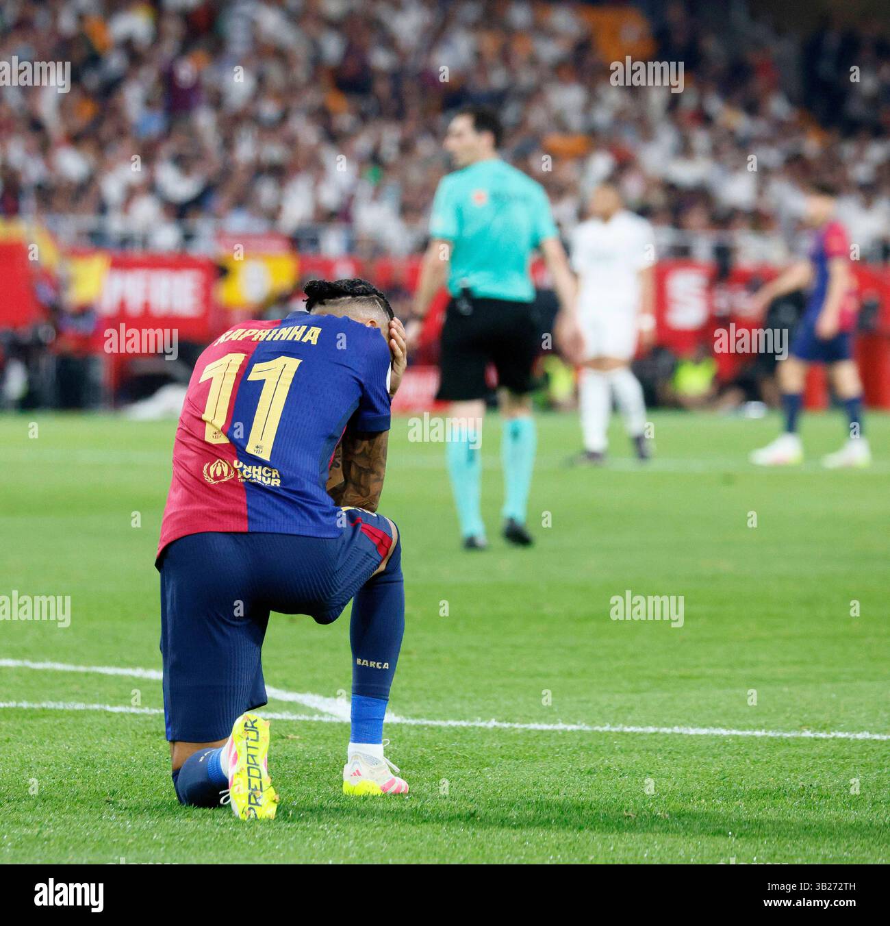 Spanish King Cup (Copa del Rey) final soccer match FC Barcelona vs Real ...
