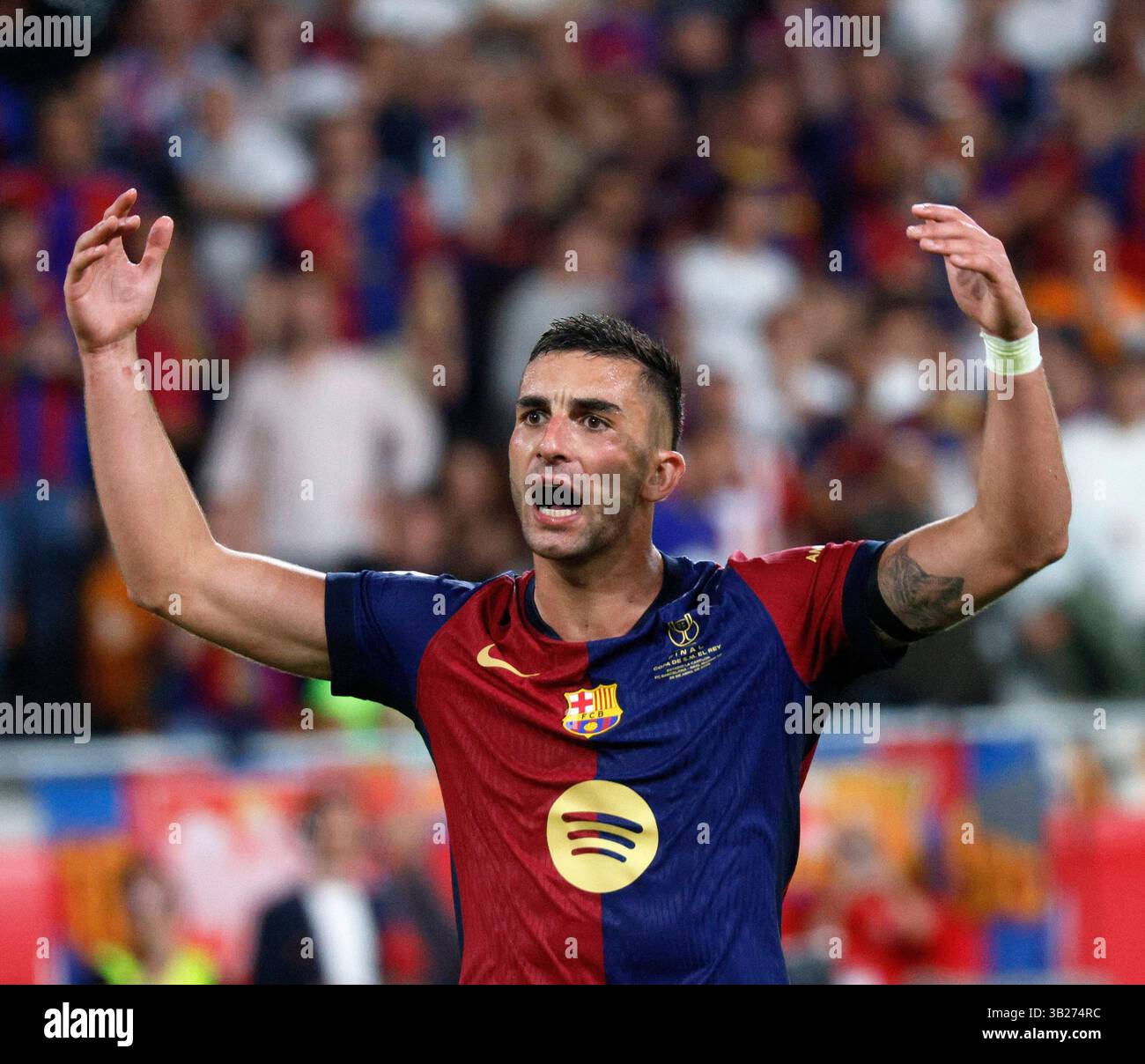 Spanish King Cup (Copa del Rey) final soccer match FC Barcelona vs Real ...