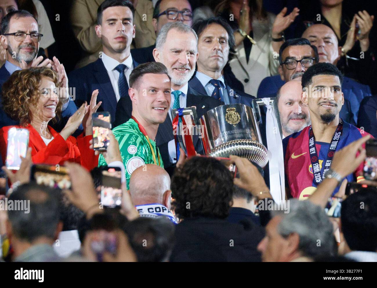 Spanish King Cup (Copa del Rey) final soccer match FC Barcelona vs Real ...