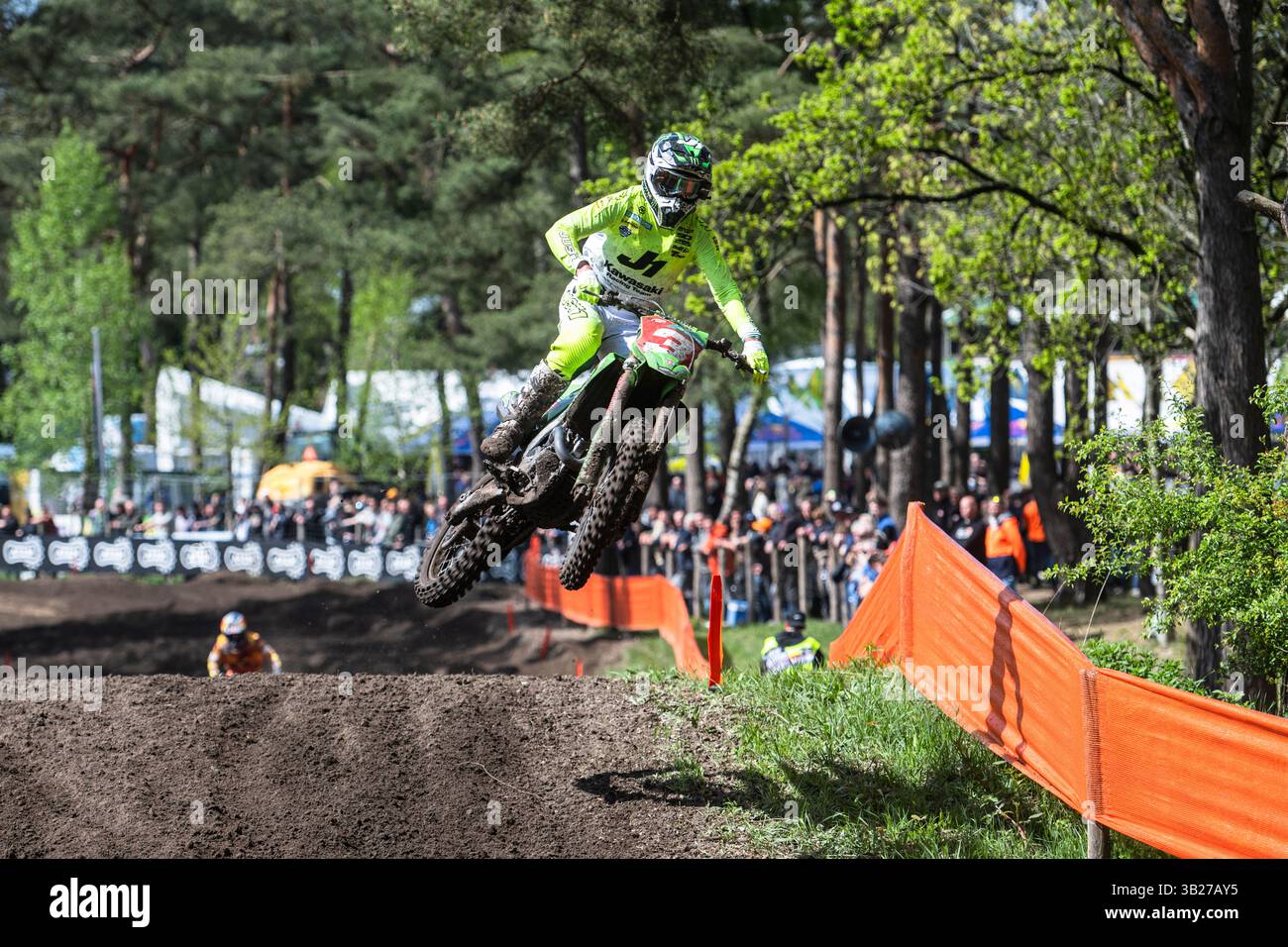 OLDEBROEK, NETHERLANDS - APRIL 26: 3 Romain Febvre from France during ...