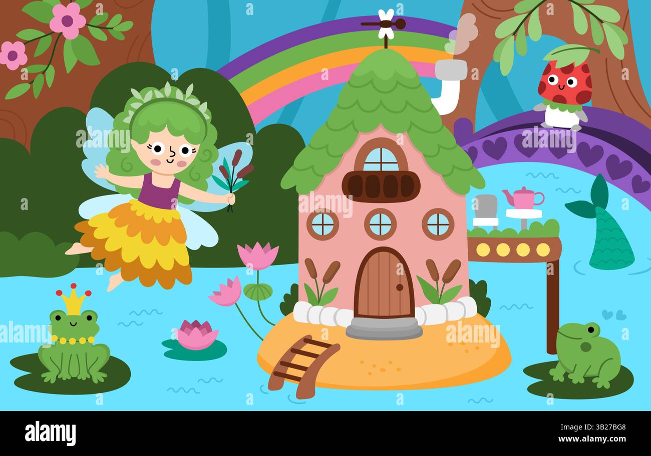 Marsh rainbow bridge Stock Vector Images - Alamy