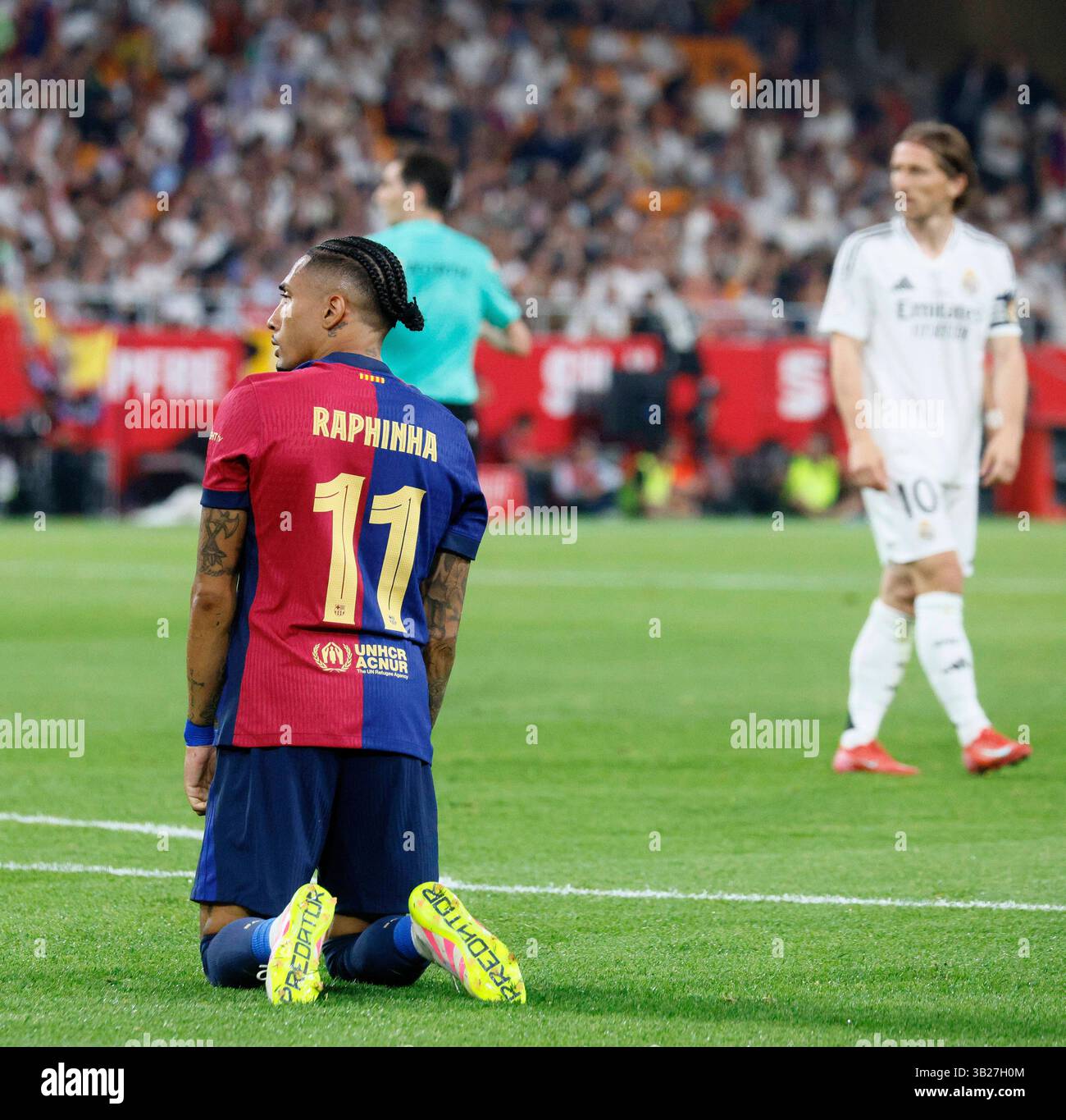 Spanish King Cup (Copa del Rey) final soccer match FC Barcelona vs Real ...
