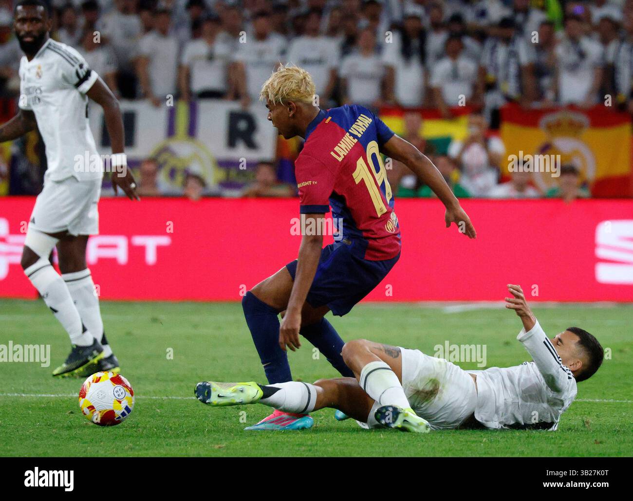 Spanish King Cup (Copa del Rey) final soccer match FC Barcelona vs Real ...