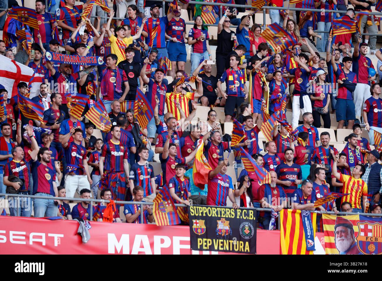 Spanish King Cup (Copa del Rey) final soccer match FC Barcelona vs Real ...