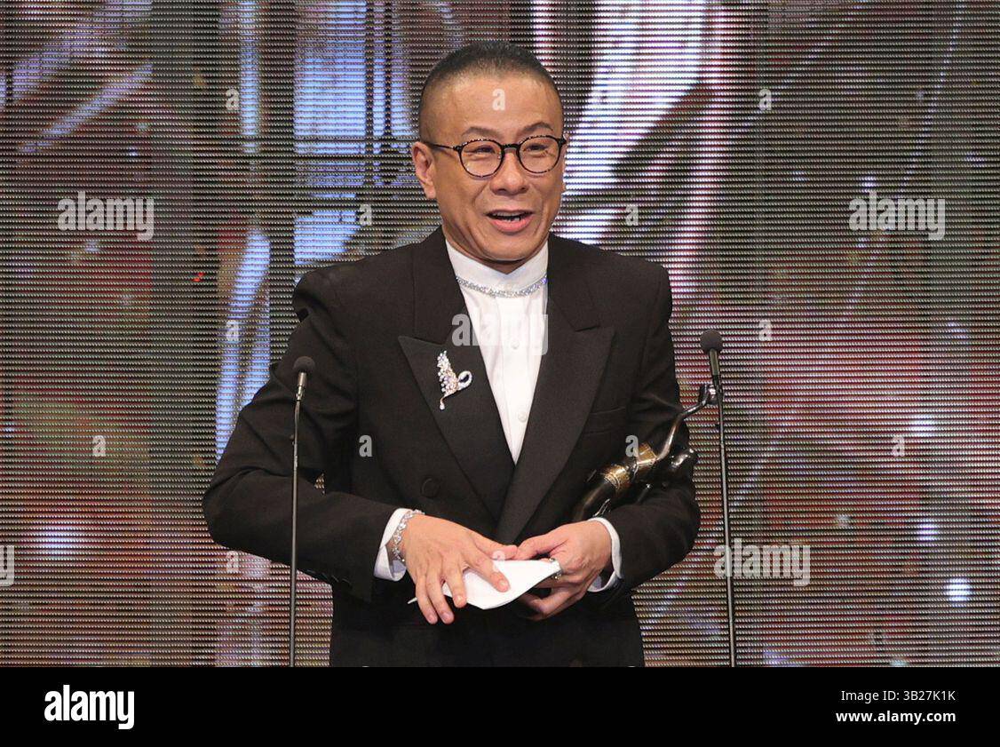Tommy Chu reacts after being awarded the Best Supporting Actor award ...