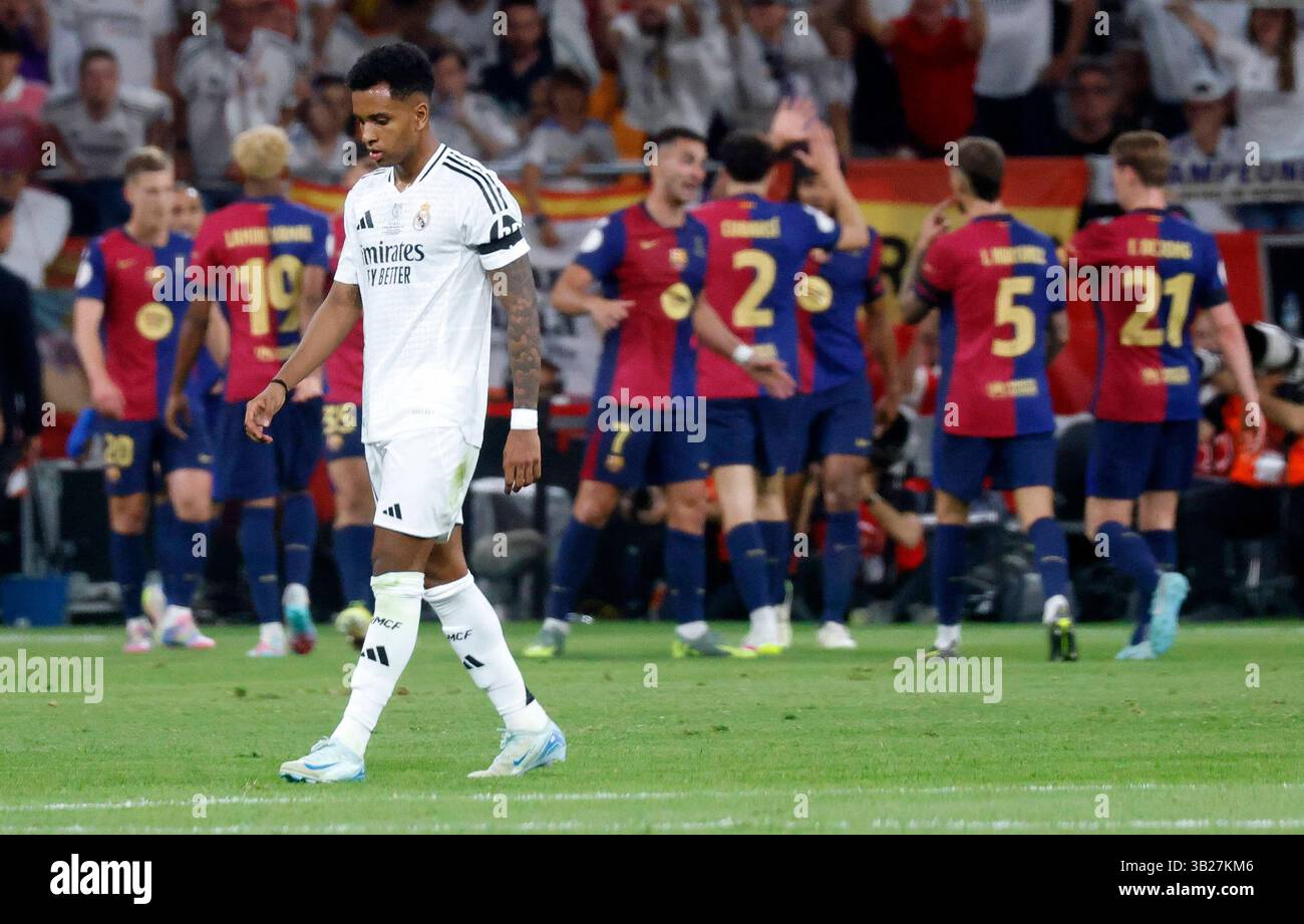 Spanish King Cup (Copa del Rey) final soccer match FC Barcelona vs Real ...